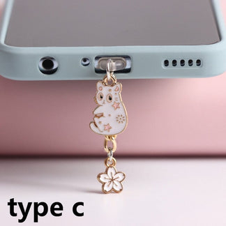 Cat Phone Dust Protection Charms | Cat Plug Accessory for Smartphones ...