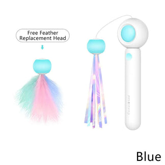 Retractable Feather Cat Teaser Toy – CatCurio Pet Store