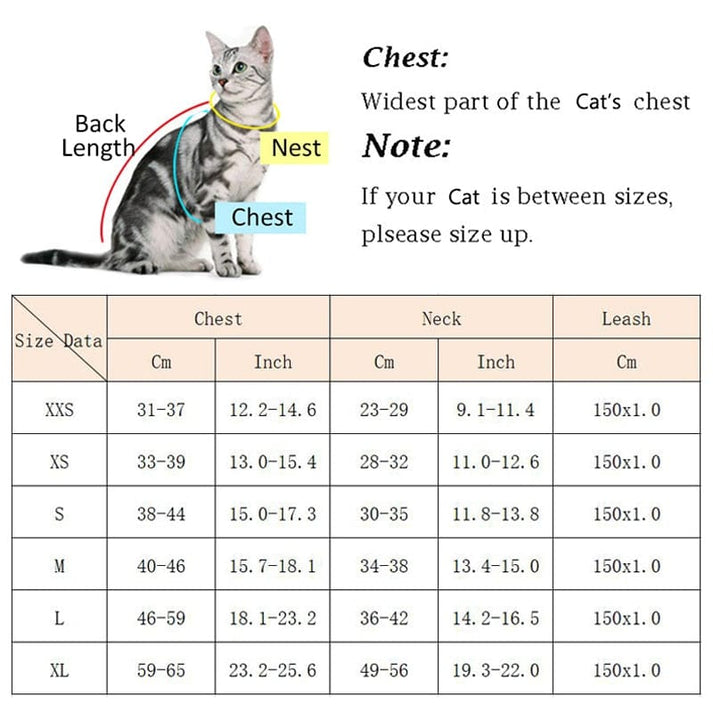 Luxurious Padded Cat Harness and Leash Set | Escape-Resistant Fur Vest ...