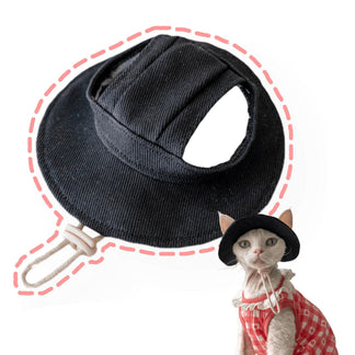 Cat Sunscreen Hat for Outdoor Travel | Adjustable UV Protection Cap ...