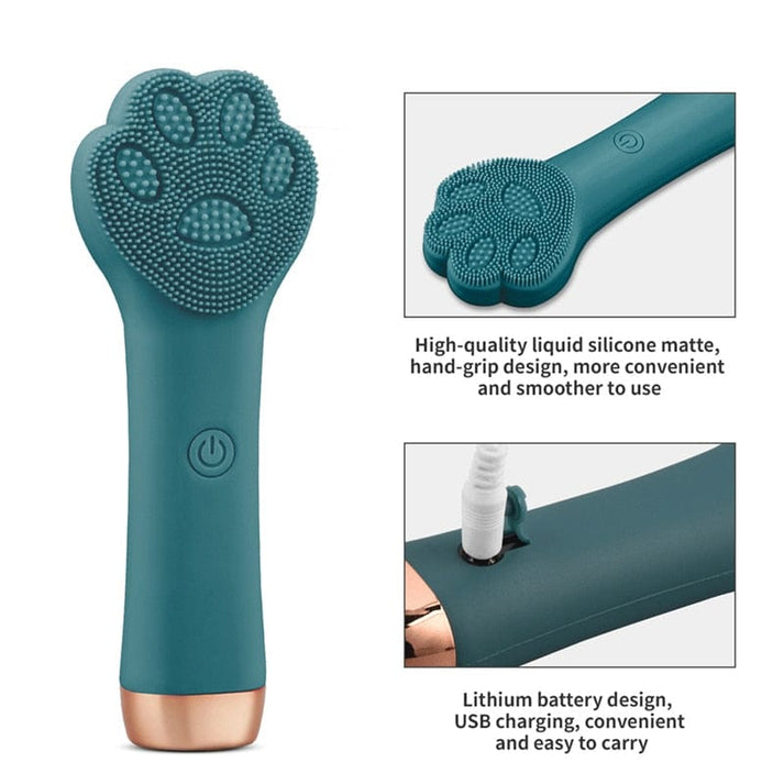 Electric Skincare Paw Cleansing Brush | Pet Paw Cleaner Soft Silicone ...