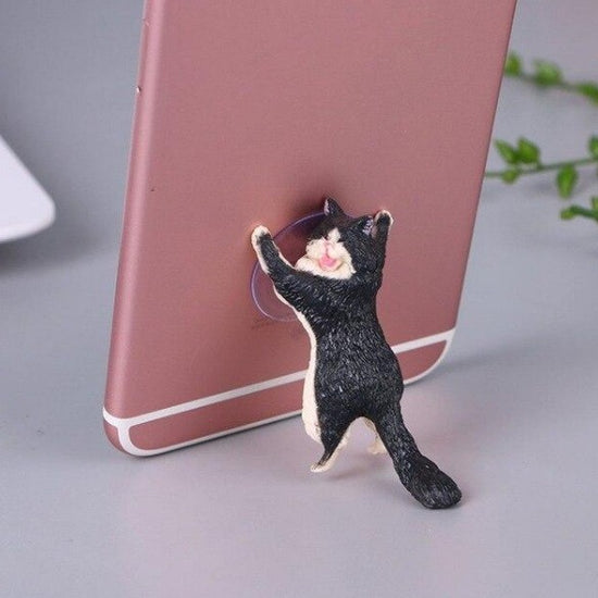 Cute Cat Phone Holder | Adorable Hands-Free Smartphone Stand – CatCurio ...