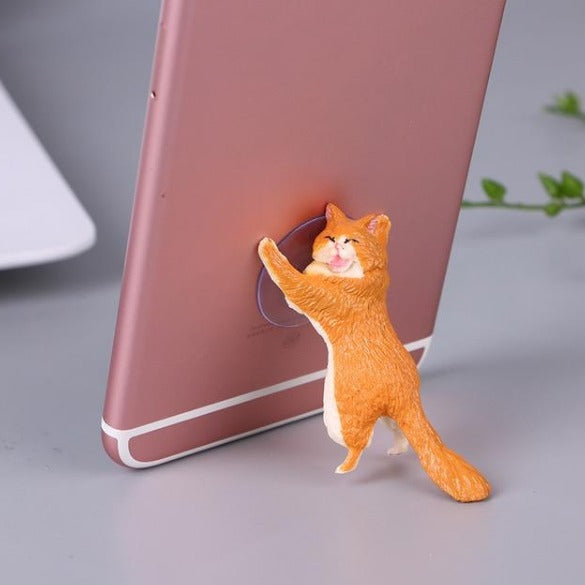 Cute Cat Phone Holder | Adorable Hands-Free Smartphone Stand – CatCurio ...