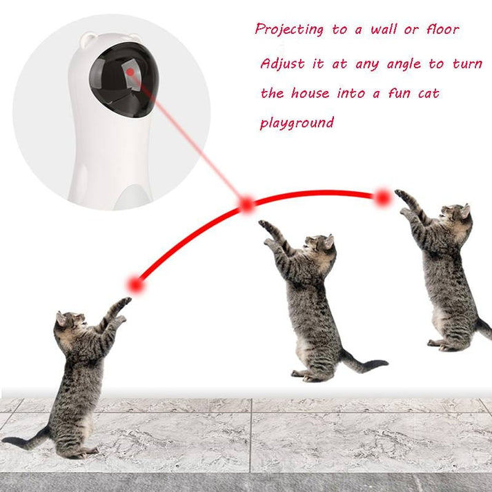 Automatic LED Cat Laser Toy | Interactive Exercise Toy for Indoor Cats ...
