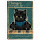 Funny Vintage Metal Cat Signs | metal poster cat – CatCurio Pet Store