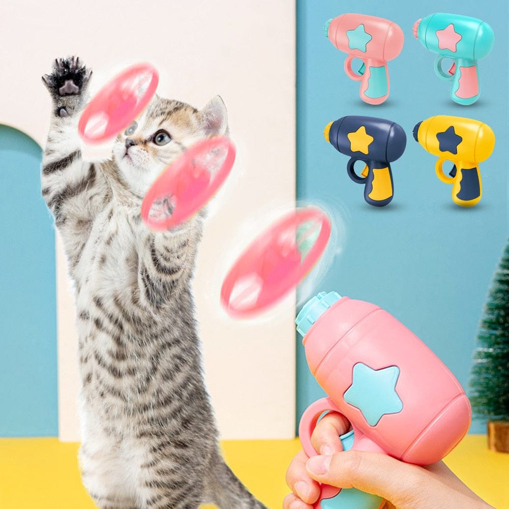 Interactive Training Cat Gun Toy |Laser Pet Toy for Cat Exercise & Fun ...
