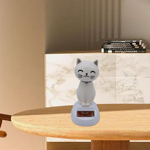 Solar Powered Dancing Car Dashboard Cat | Eco-Friendly Waggling Toy ...